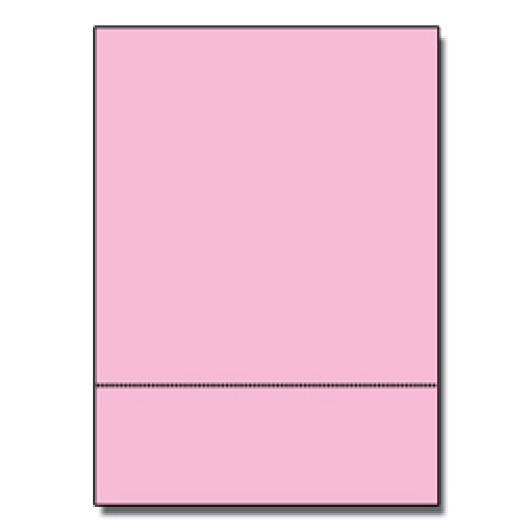 Perforated at 3-1/2" Pink 8-1/2x11 24lb 500/pkg | Paper, Envelopes ...