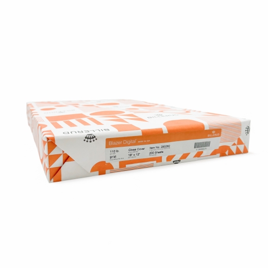 Blazer Gloss Cover 18x12 110lb/297g 200/pkg | Paper, Envelopes ...