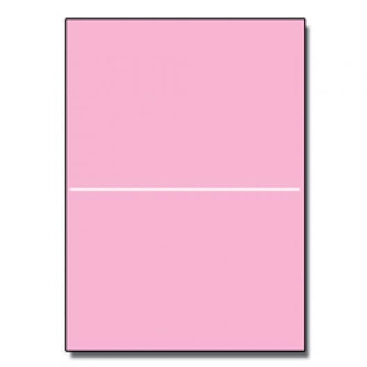 Perforated at 5-1/2 Bristol Cover Pink 8-1/2x11 67lb 250/pkg | Paper ...