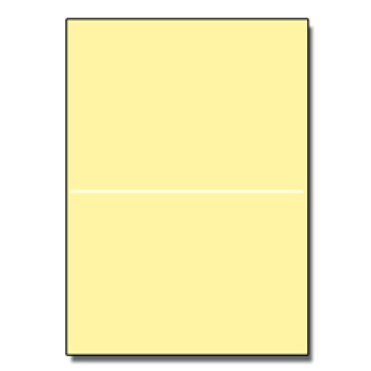 Perforated at 5-1/2" Yellow 8-1/2x11 24lb 500/pkg | Paper, Envelopes ...