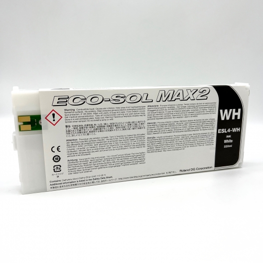 Roland Eco-Sol MAX2 White Ink ESL4-WH 220ml Cartridge | Paper, Envelopes, Cardstock & Wide ...