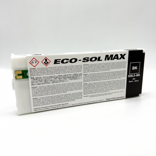 Roland Eco-Sol MAX Black Ink ESL3-BK 220ml Cartridge | Paper, Envelopes, Cardstock & Wide format ...