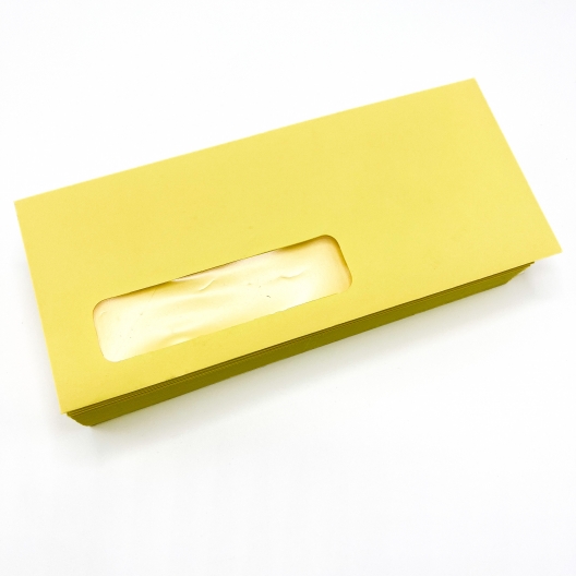 Lettermark Window Envelope Yellow #10 24lb 500/pkg | Paper, Envelopes ...