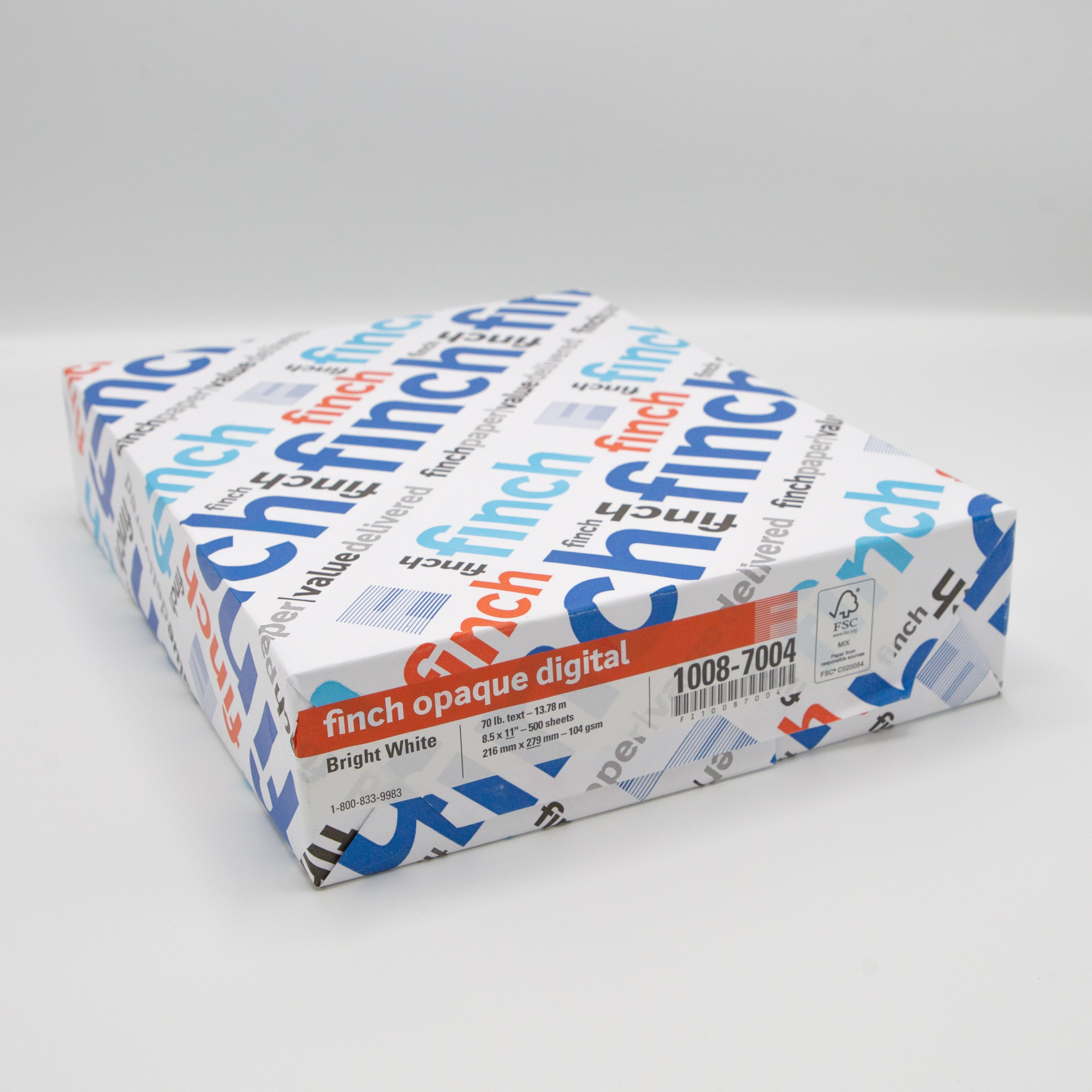 Finch Opaque Digital 8-1/2x11 28/70lb/105g Paper 500/pkg | Paper ...