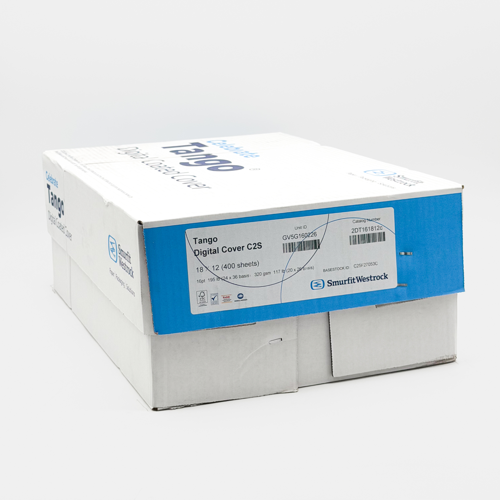 Tango Semi-Gloss Coated 2-side Cover 18x12 16pt/320g 400/case | Paper ...