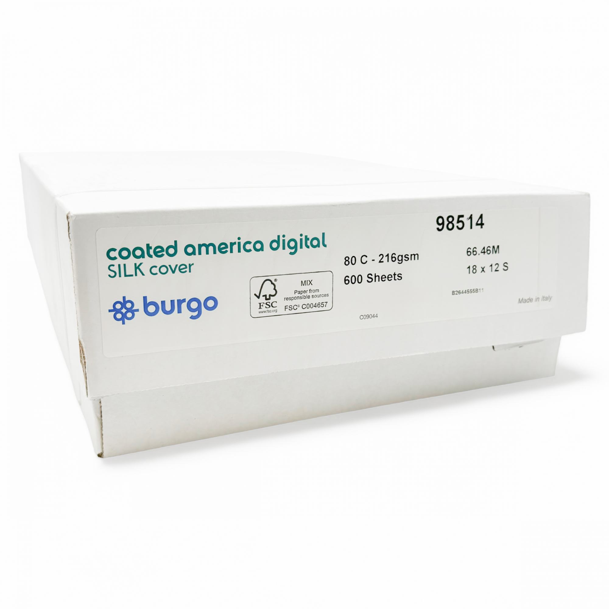 Coated America Digital Silk 80lb/216g Cardstock 18x12 600/case | Paper ...