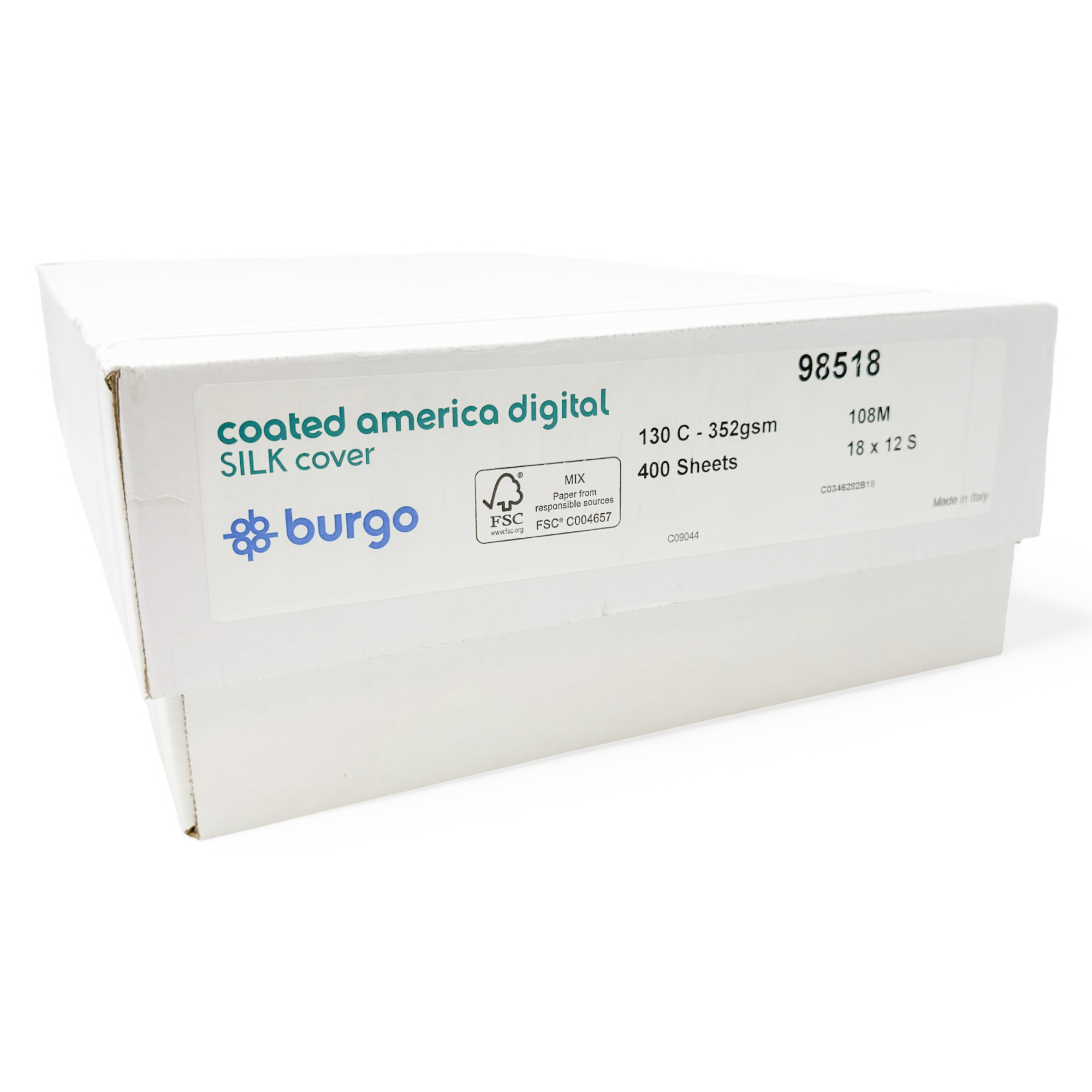 Coated America Digital Silk 130lb/351g Cardstock 18x12 400/case | Paper ...