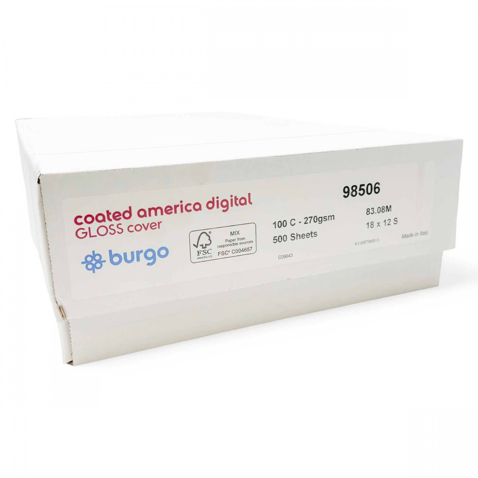 Coated America Digital Gloss 100lb/271g Cardstock 18x12 500/case ...