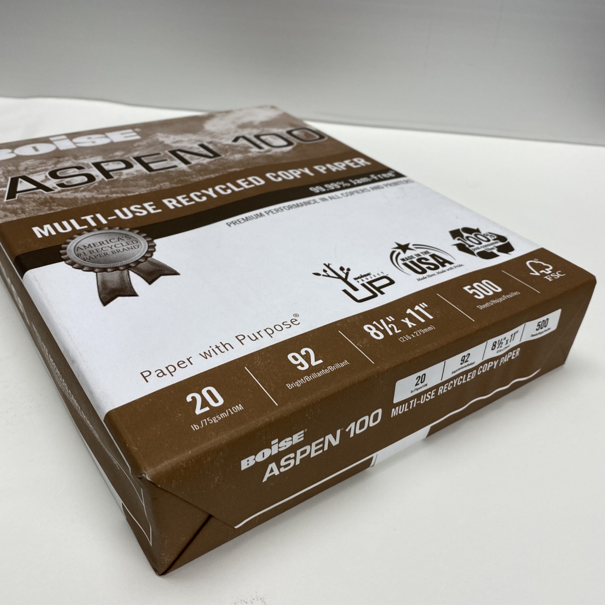 CLOSEOUTS Aspen100% PCW Copy 8-1/2x11 20lb 500/pkg | Paper, Envelopes ...