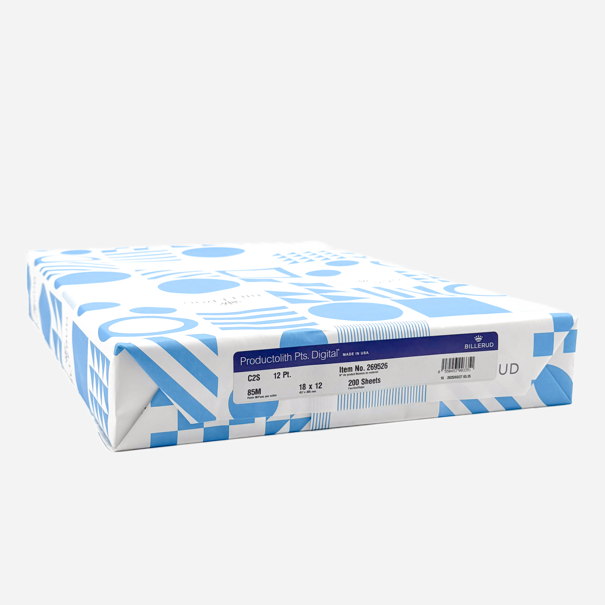 Productolith Pts. Semi-Gloss Coated-2-side Cover 18x12 12pt/277g 200 ...